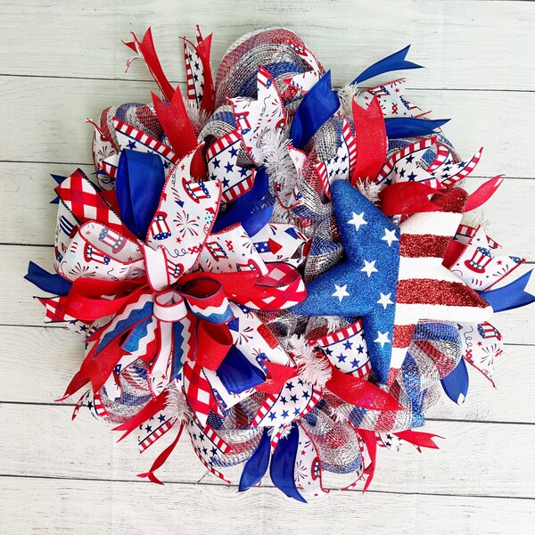 Labor Day Wreath - Etsy