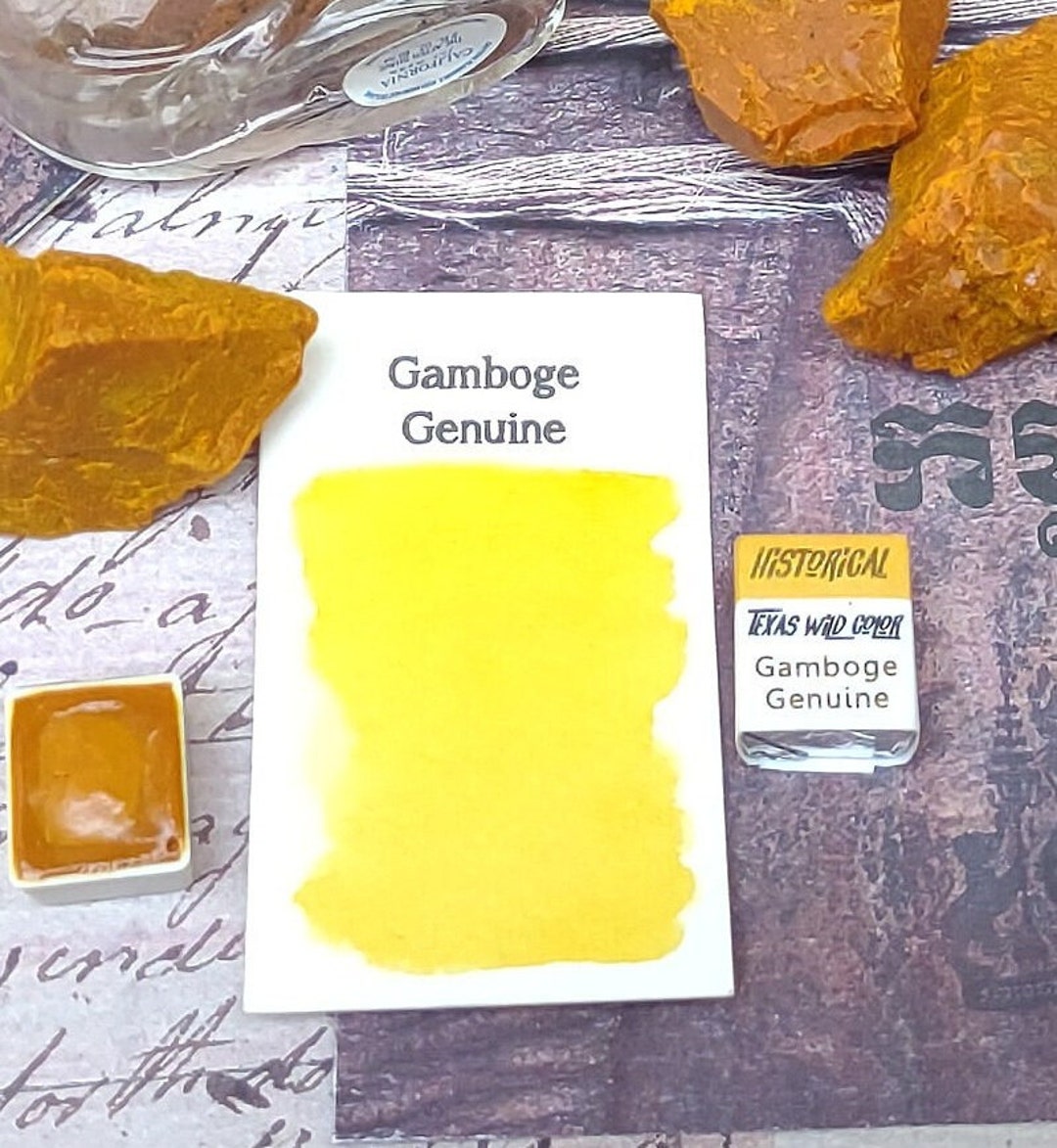 Gamboge Genuine Watercolor - Etsy
