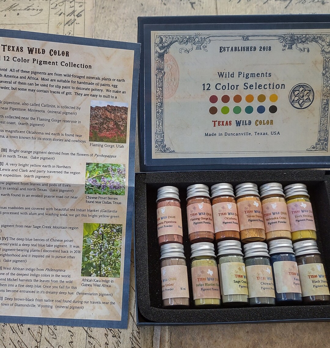 Deluxe 12 Wild Pigment Collection in Special Gift Box - Etsy
