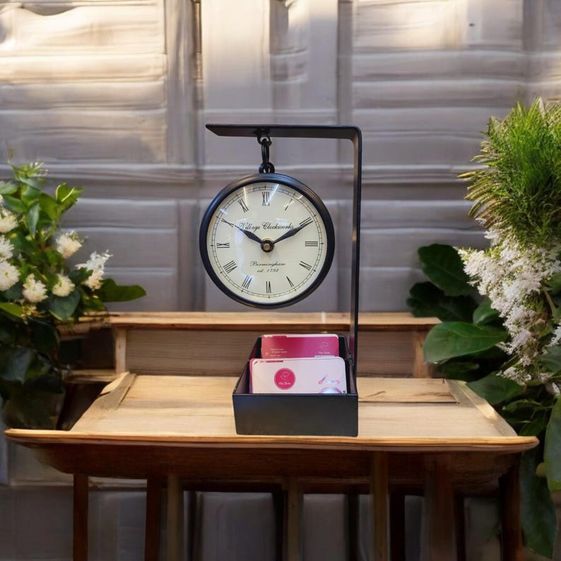 Victoria Station Double Sided Clock With Stand~ Home & Office Decor - Etsy