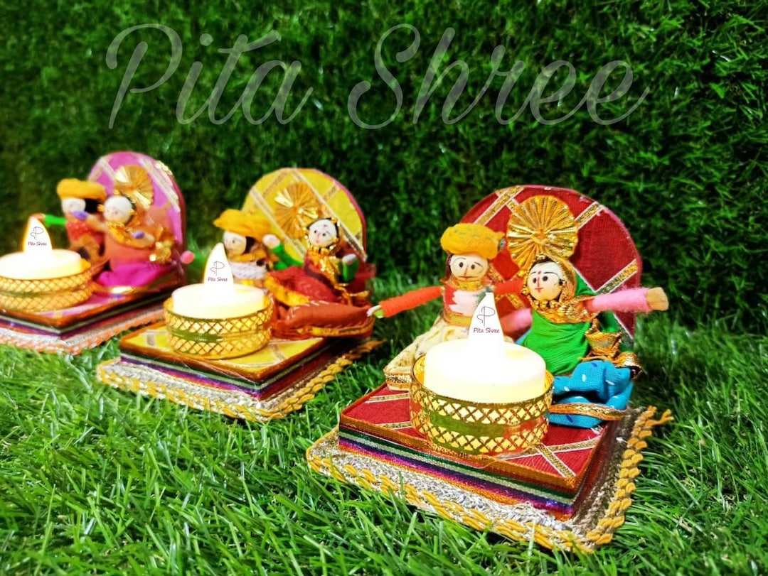 Indian Puppet Tea Light Candle Holder: Diwali Christmas Decor - Etsy