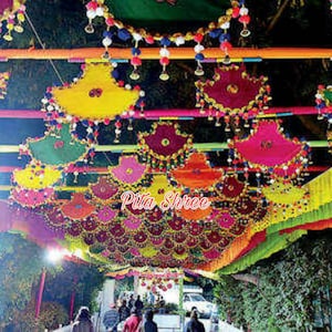 Handmade Kutch Pankhi Fan: Indian Wedding Haldi Decor - Etsy