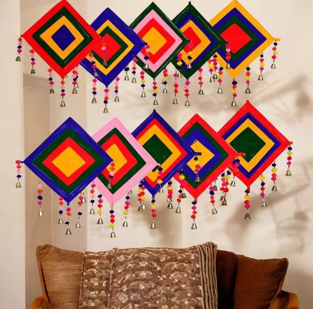 Woolen Kite Beautiful Indian Handmade Dream Catchers Traditional God's ...