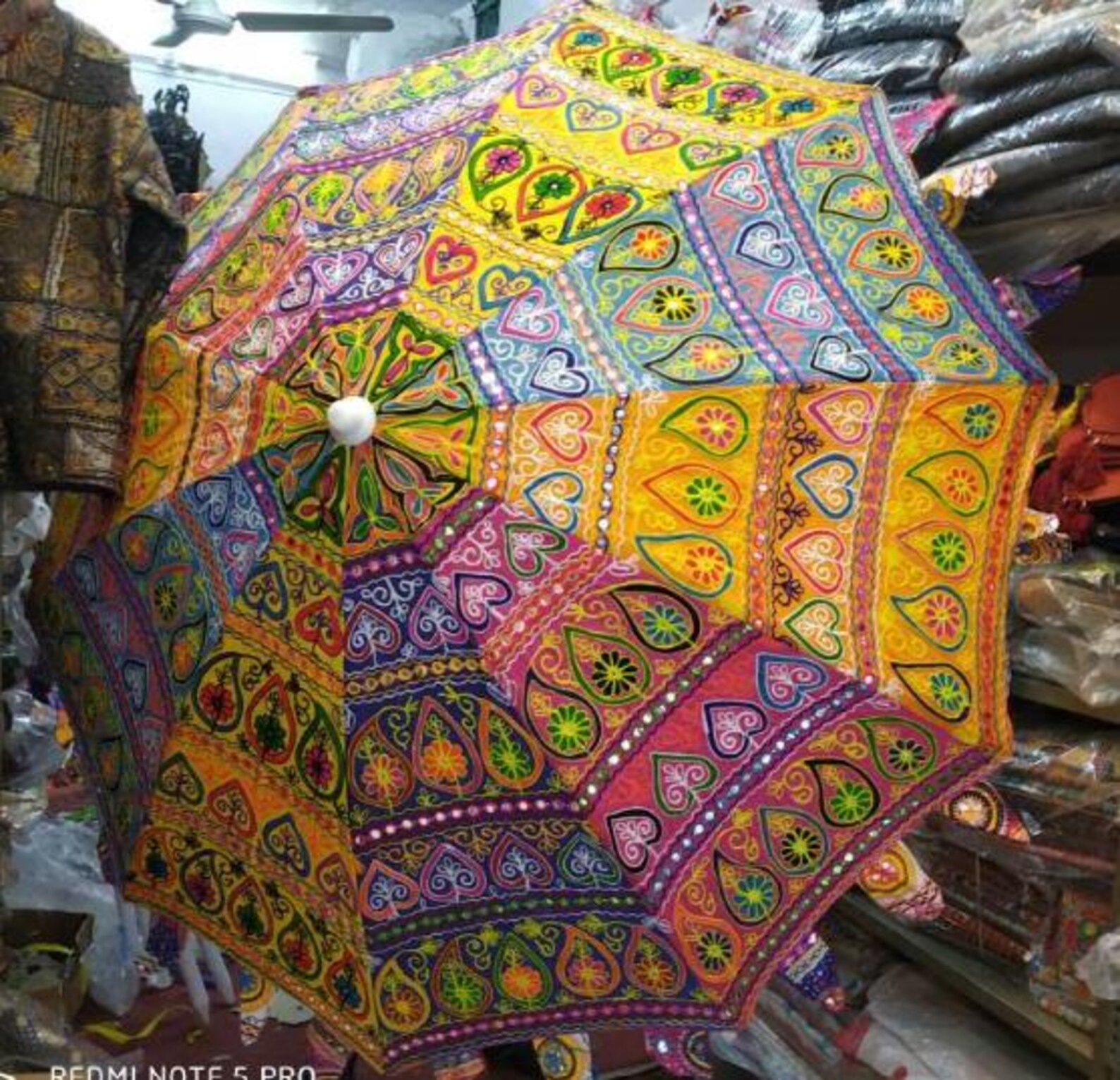 Indian Mandala Garden Umbrella: 72" Cotton Sun Shade - Etsy