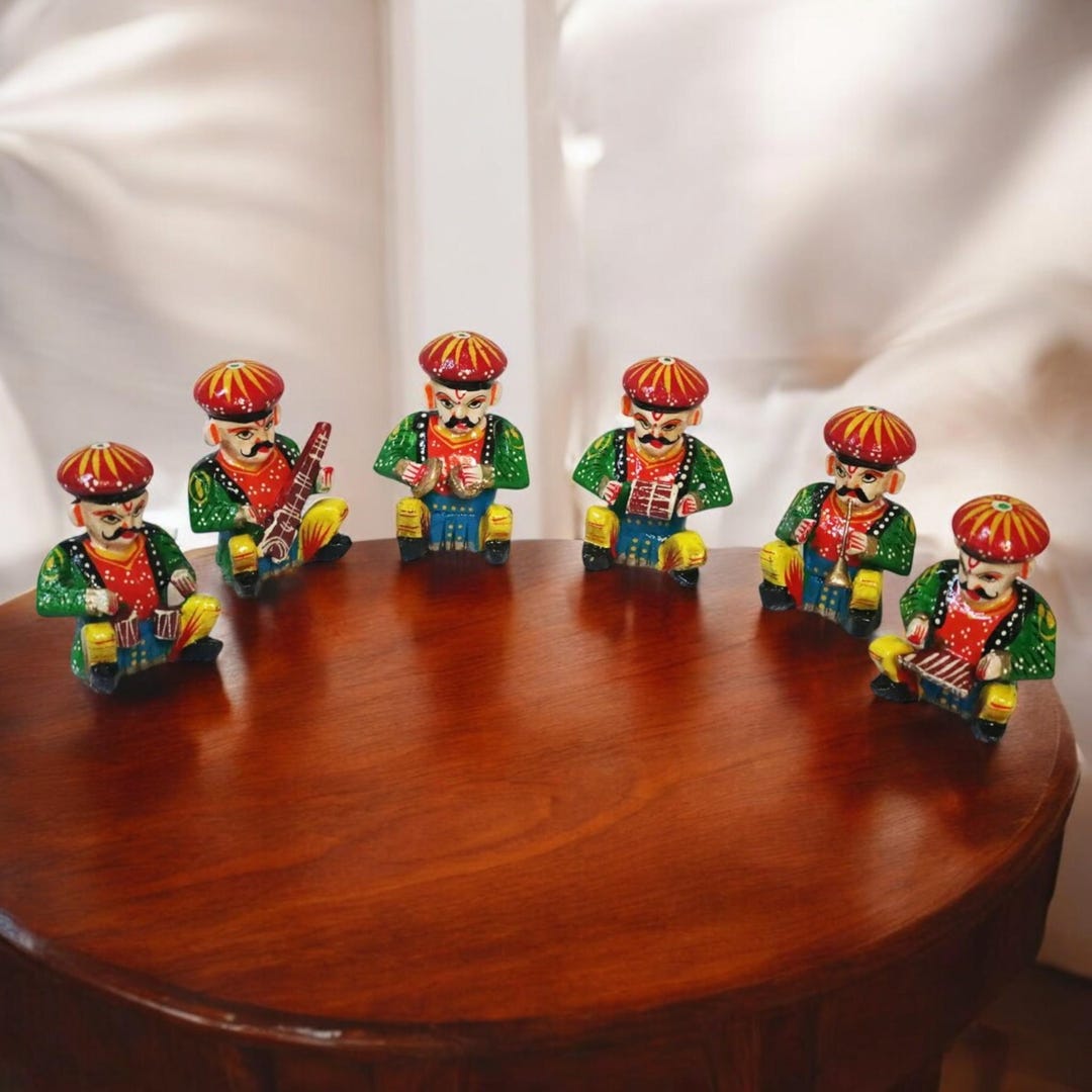Hand Made Wooden Rajasthani Ethnic Musician Bawla Home Decor (height 2 ...
