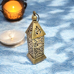Gold Toned Metal Dhoop Dani Pot & Tealight Candle Holder, Decor for ...