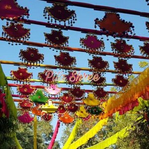 Mehndi Decor Indian Wedding Decor Beautiful Handmade Pure Kutch Gujrati ...