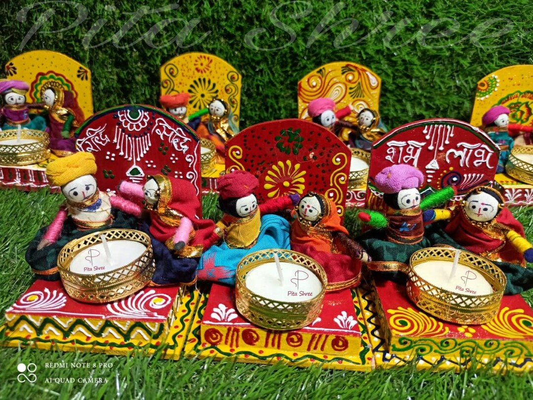 Indian Puppet Tea Light Candle Holder: Diwali Festive Decor - Etsy