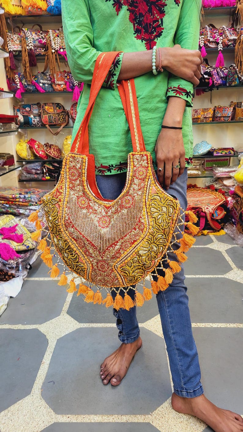 Embroidered Sequin Boho Bag: Vintage Hippie Festival Clothing - Etsy