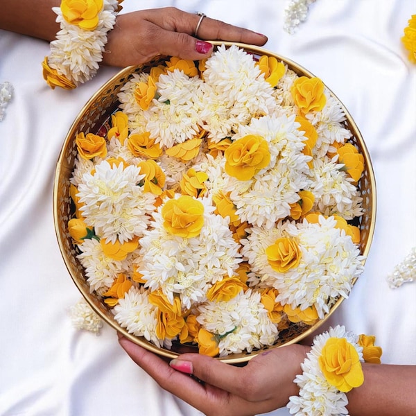 Floral Mogra Haldi - Etsy UK