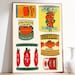 Tinned Fish Print Tinned Fish Poster Kitchen Print - Etsy