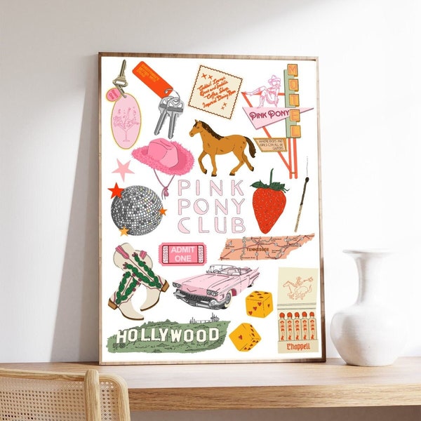 Pink Pony Club Prints - Etsy