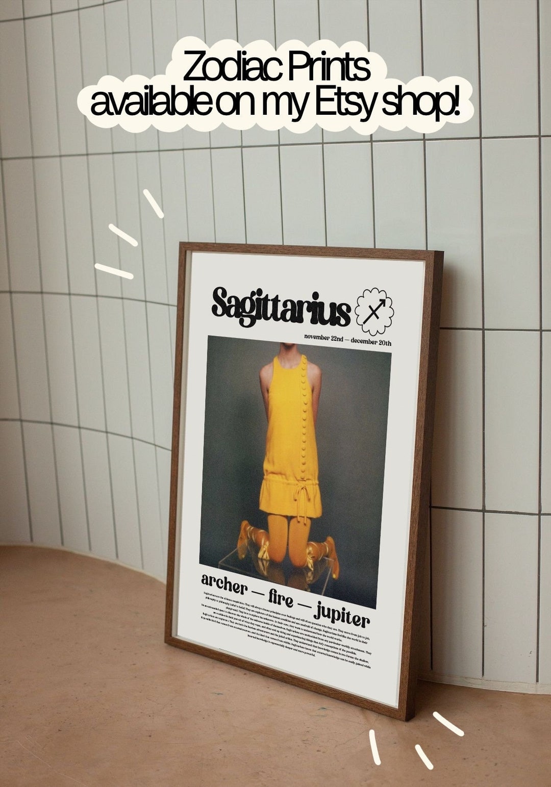 Sagittarius Print | Sagittarius Poster | Zodiac Poster | Zodiac Print ...