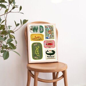 Tinned Fish Print | Tinned Fish Poster | Kitchen Print - Etsy