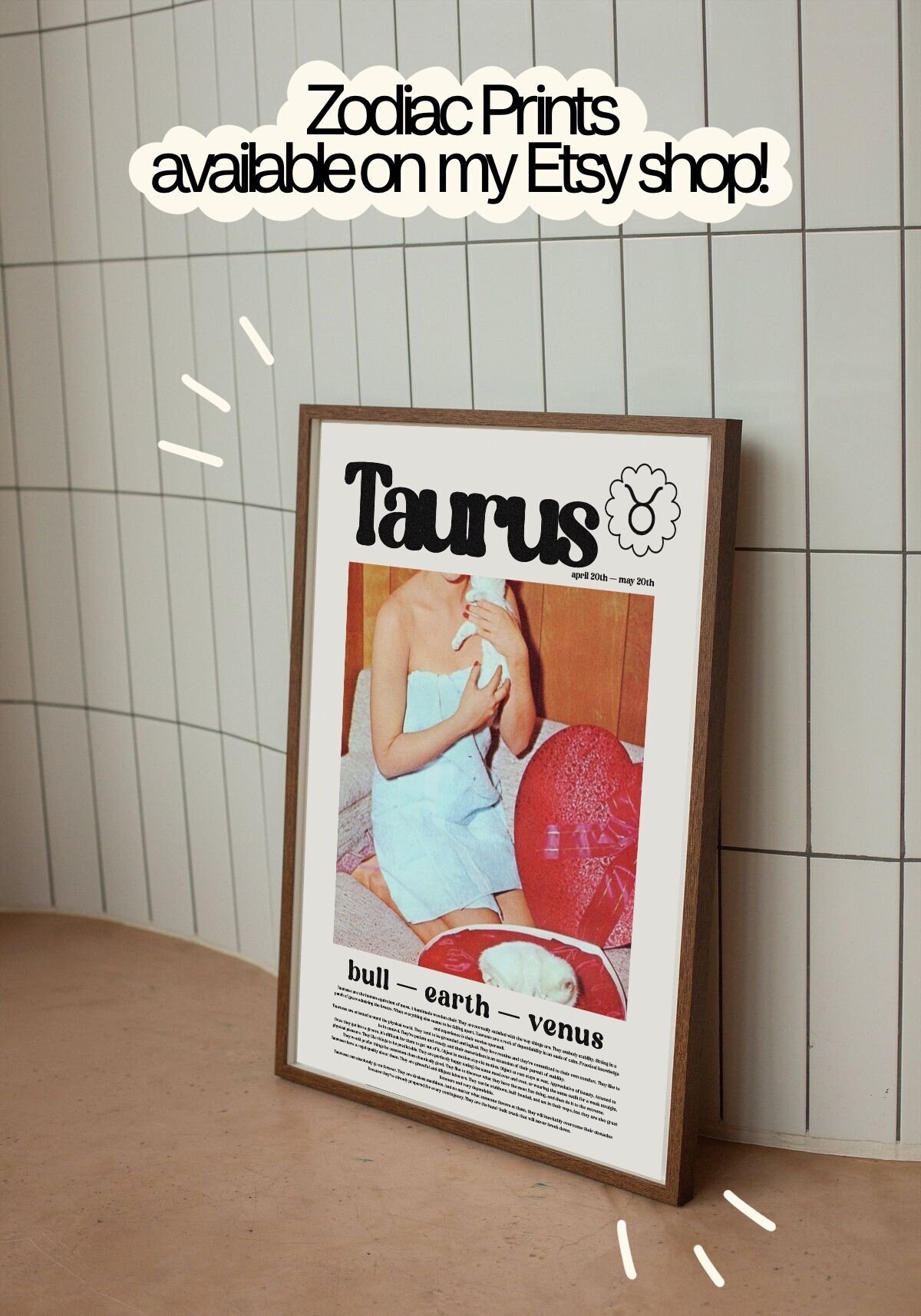 Taurus Poster Taurus Print Zodiac Print Taurus Aesthetic - Etsy