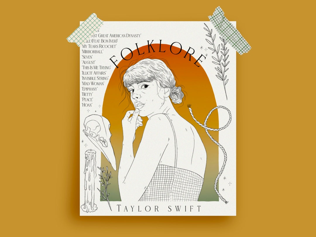 Folklore Print | Taylor Swift Art Print | Aesthetic Art Print - Etsy UK