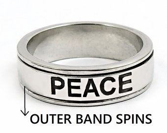 Harry Styles Peace Ring - Etsy Canada