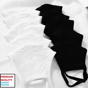 CUSTOM Face Mask Cotton Mask Washable Reusable Text Mask BLACK - Etsy