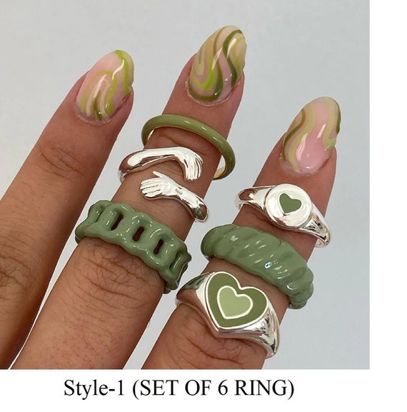 Cute Y2K Rings at JENENGE blog