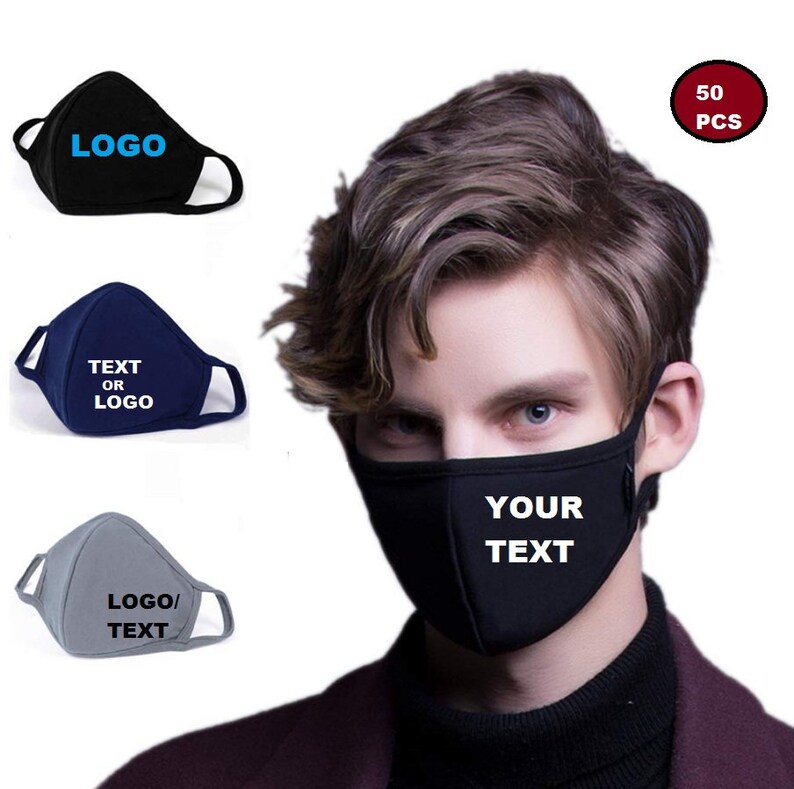 Custom Face Mask Custom Print Face Mask Logo Mask Personalized | Etsy
