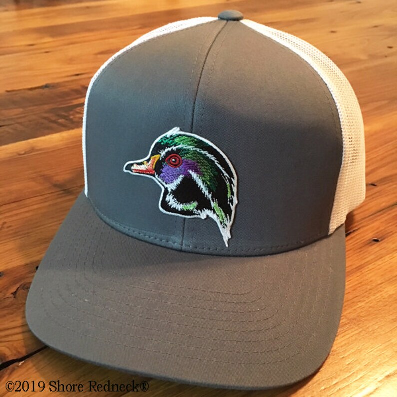 Official Shore Redneck® Gray N White Wood Duck Hat - Etsy