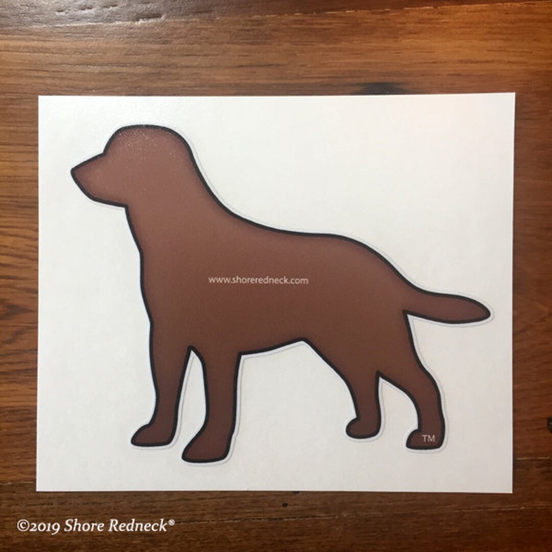 Official Shore Redneck® Chocolate Labrador Decal - Etsy