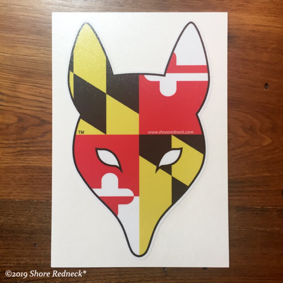 Official Shore Redneck® MD Fox Mask Decal - Etsy