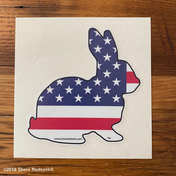 Official Shore Redneck® USA Rabbit Decal | Etsy