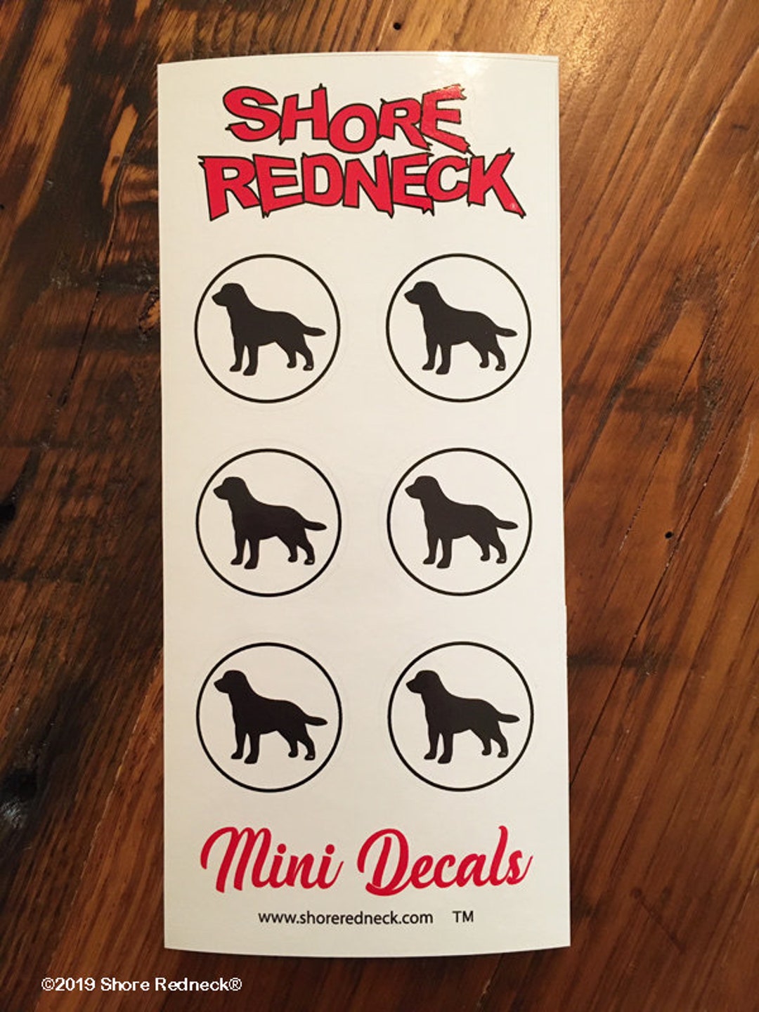 Official Shore Redneck® Black Labrador Mini Decals - Etsy