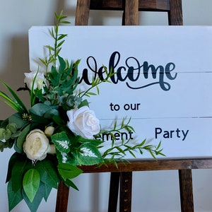 White Wedding Arch & Signs Flowers/wedding Backdrop/floral Arbor Decor ...