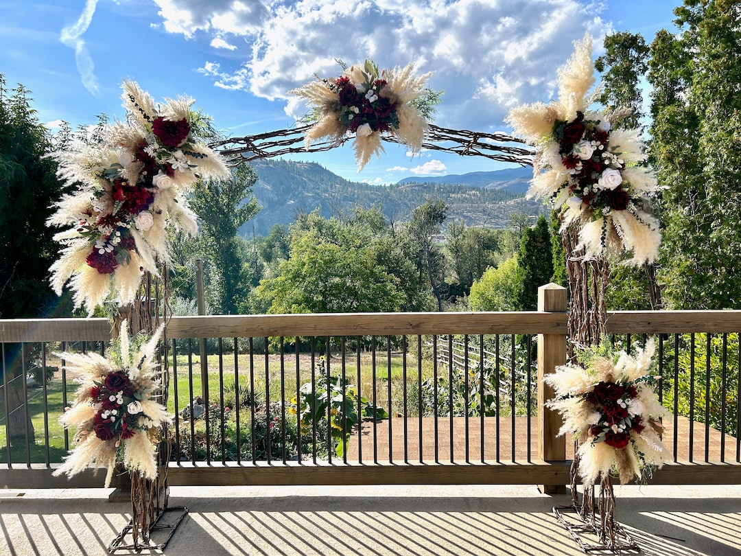 Pampas Grass Wedding Arch