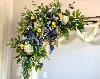 Wedding Arch Flowers Blue - Etsy