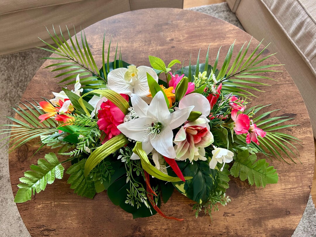 Wedding Ceremony Tropical Arch Decor/bright Tropical Wedding Arbor ...