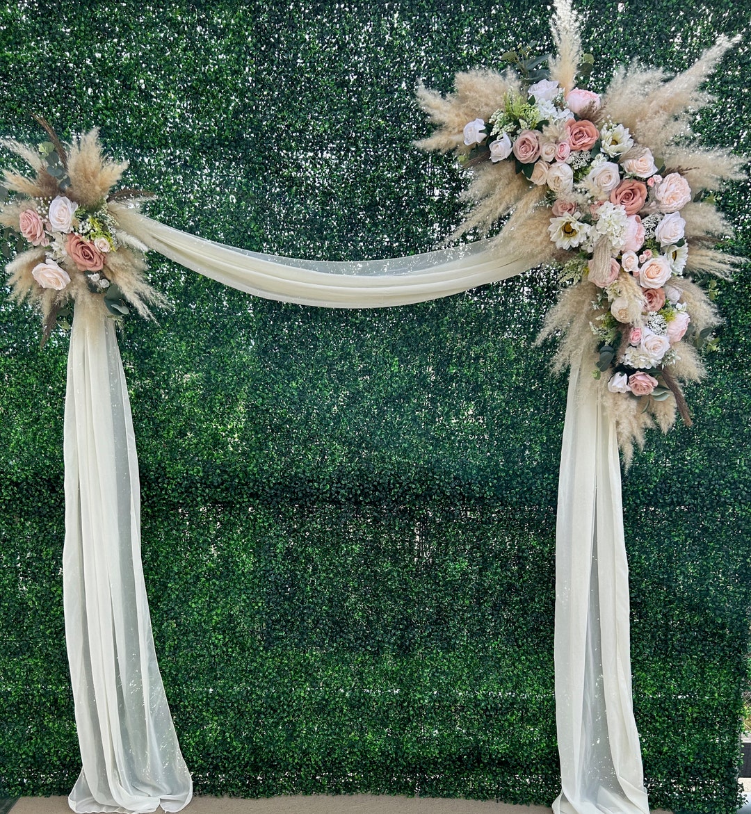 Natural Pampas Grass Wedding Arch Flowers/boho Arch Arrangement/boho ...