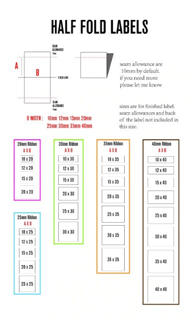 Custom Folding Labels Custom Logo Fabric Labels Cotton - Etsy