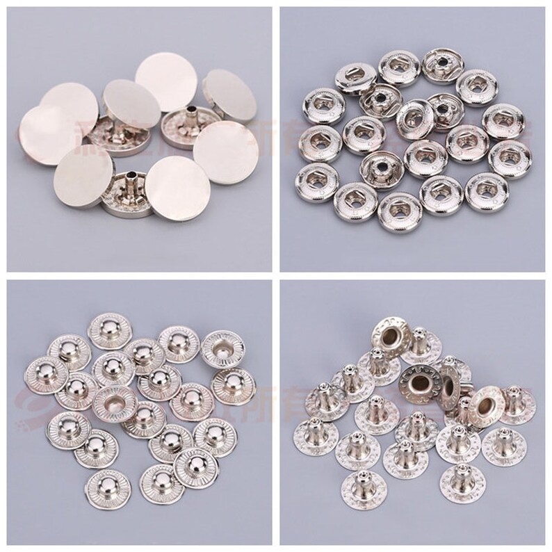 20set Metal Press Stud Sewing Buttons Snap Fasteners Sewing - Etsy