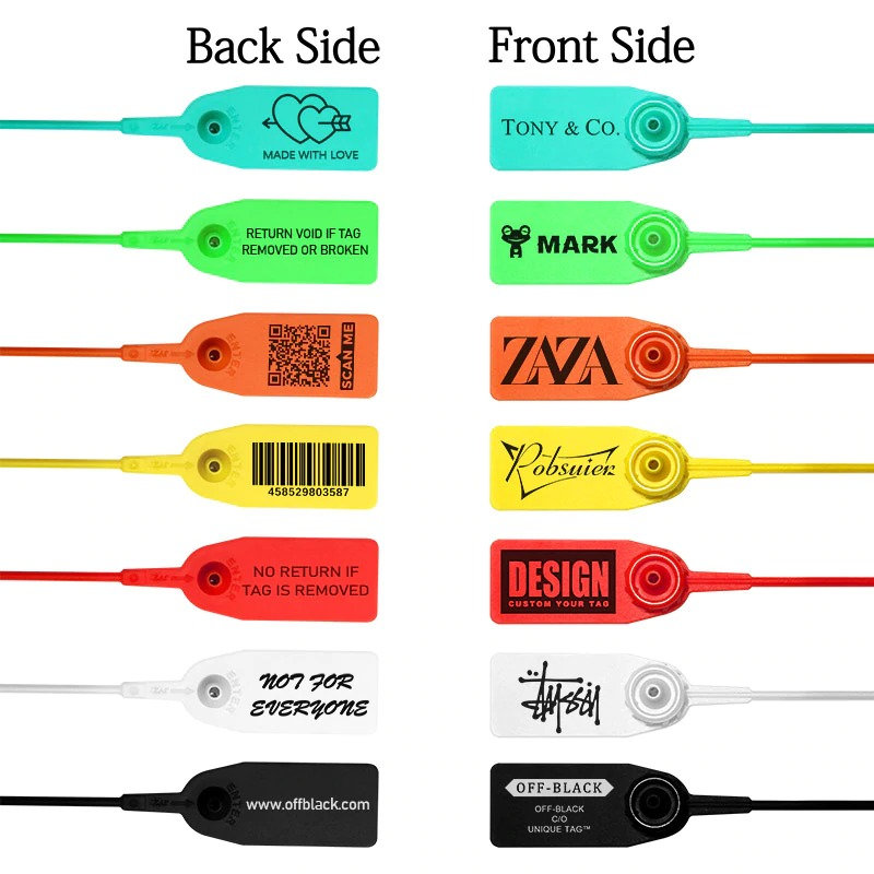 100pcs Custom Clothing Brand Tag Disposable Plastic Personalized ...