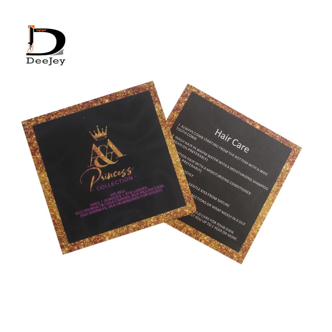 Custom Logo Woven Wigs Label Swing Tags Hair Bundles Wrap Matching ...