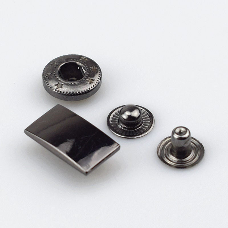 10sets 20mm Metal Snap Fastener Metal Buttons DIY Sewing Press Studs ...