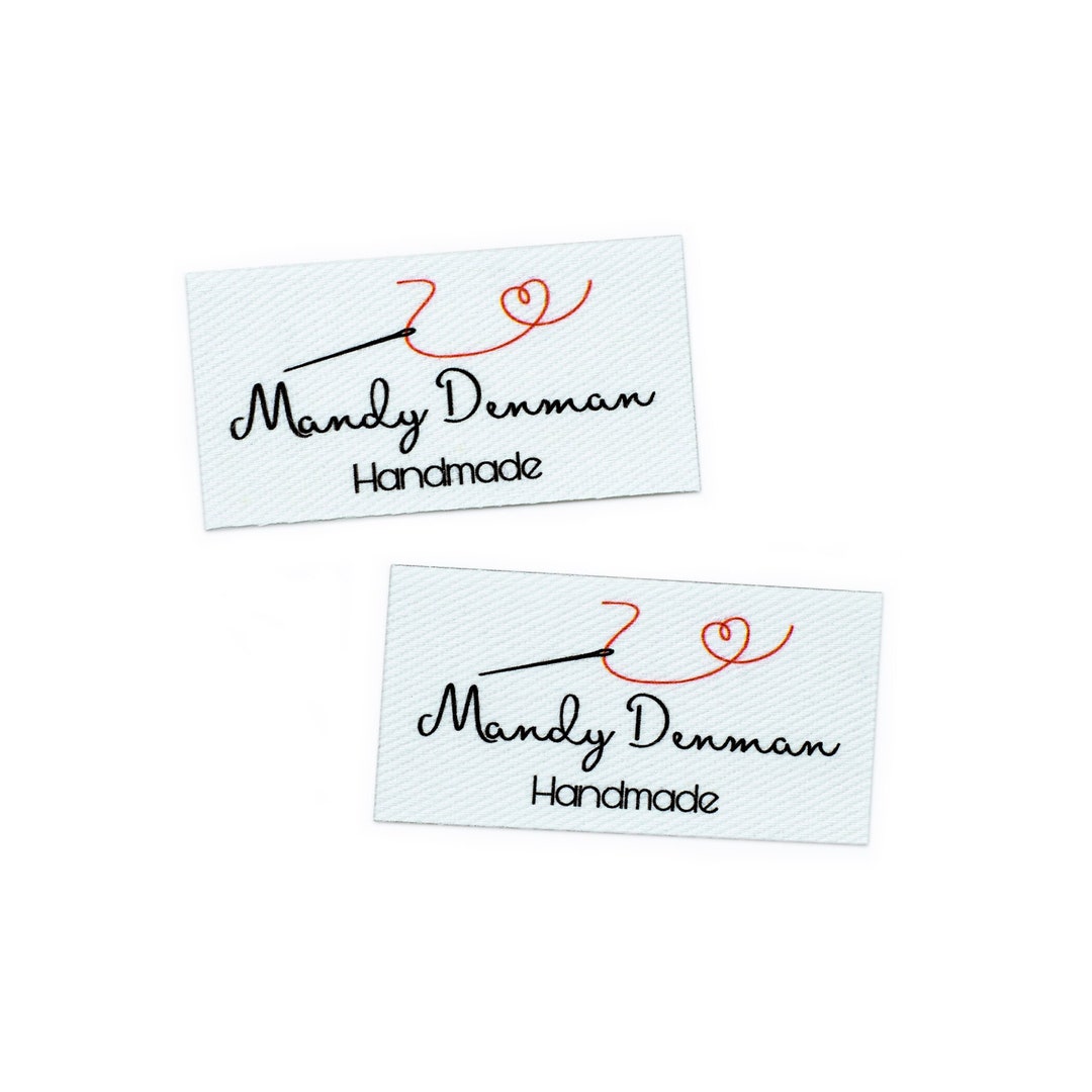 108 Piece Ironing Labels Logo or Text Personalized Brand - Etsy