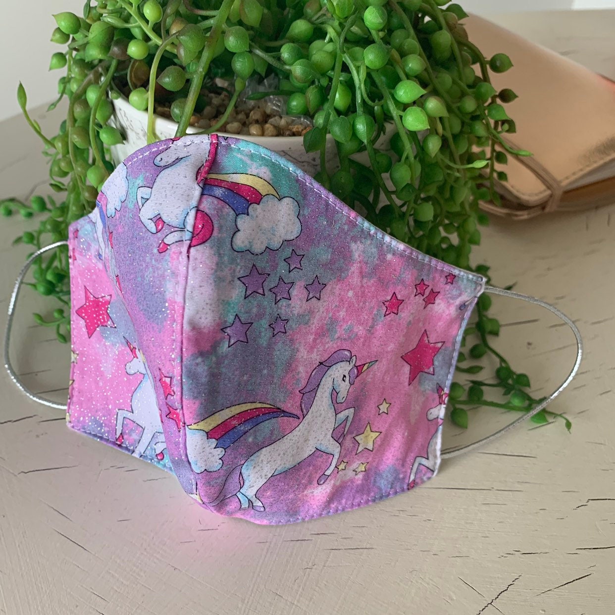 Child/toddler unicorns 3 Ply Face Masks With Filtering Non | Etsy