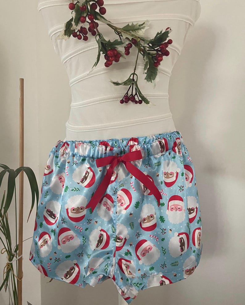 Christmas Family Matching PJ Shorts / Satin Christmas PJ Matching ...