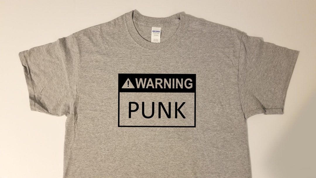 Warning Punk Funny Warning Sign Classic Style T-shirt - Etsy