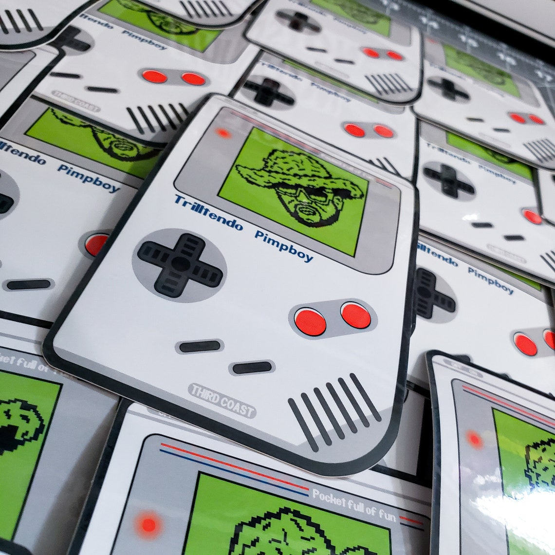 Pimp Boy Sticker / Pimp C Gameboy Sticker / Houston Art / Trill Texas ...