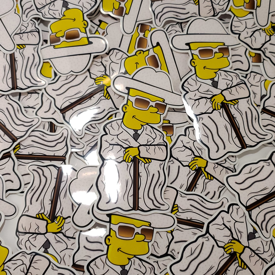 Bart Pimpson Glossy Vinyl Sticker / Bart Simpson Decal / Pimp - Etsy