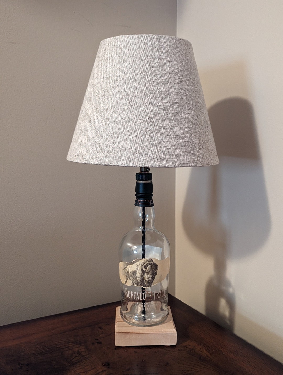 Buffalo Trace Lamp - Liquor Bottle Lamp - Recycled - Etsy
