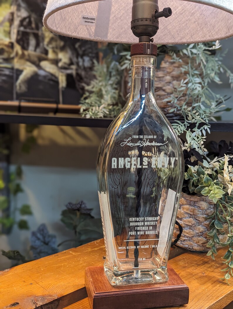 Angels Envy Lamp Liquor Bottle Lamp Recycled - Etsy
