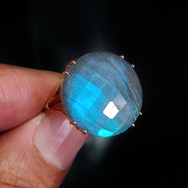 Labradorite Ring - Etsy