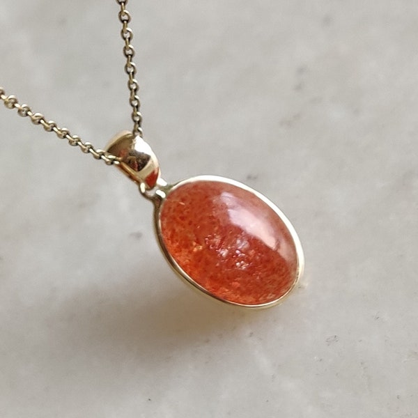Sunstone Pendant - Etsy