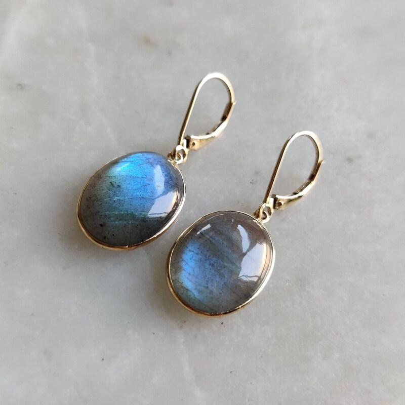 Labradorite Earrings - Etsy